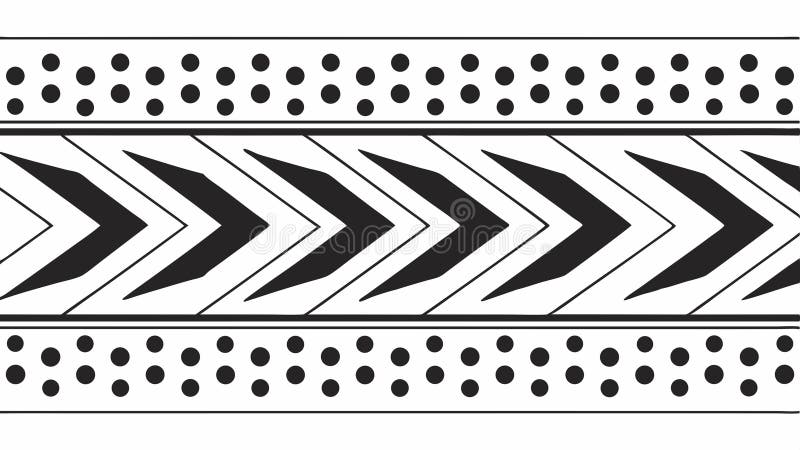 Modern Geometric Border, Dynamic Arrows and Dot Accents. Vector Design ...