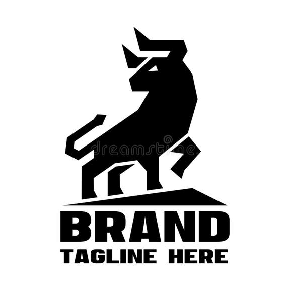 Modern Geometric Bull Logo. Vector Illustration Stock Vector ...