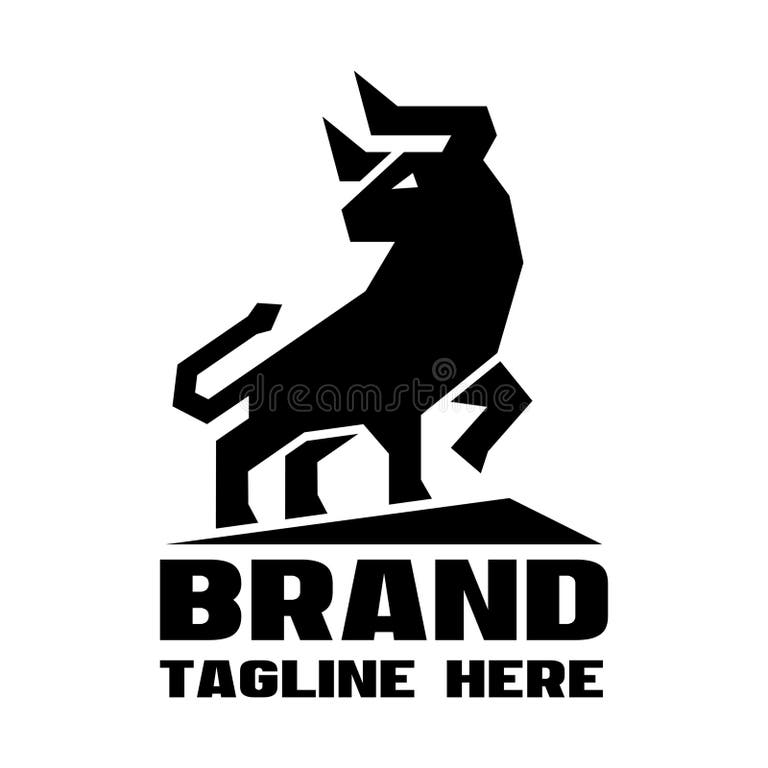Modern Geometric Bull Logo. Vector Illustration Stock Vector ...