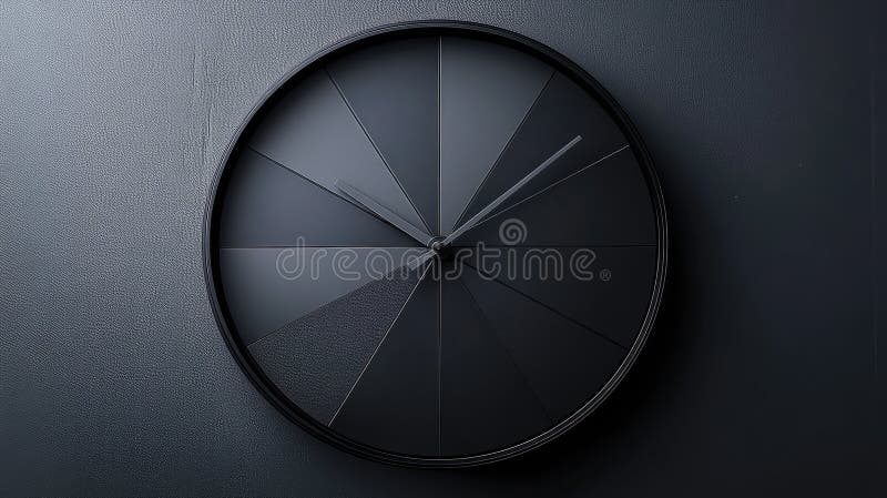 Modern Geometric Circular Wall Clock Stock Photo - Image of clock ...