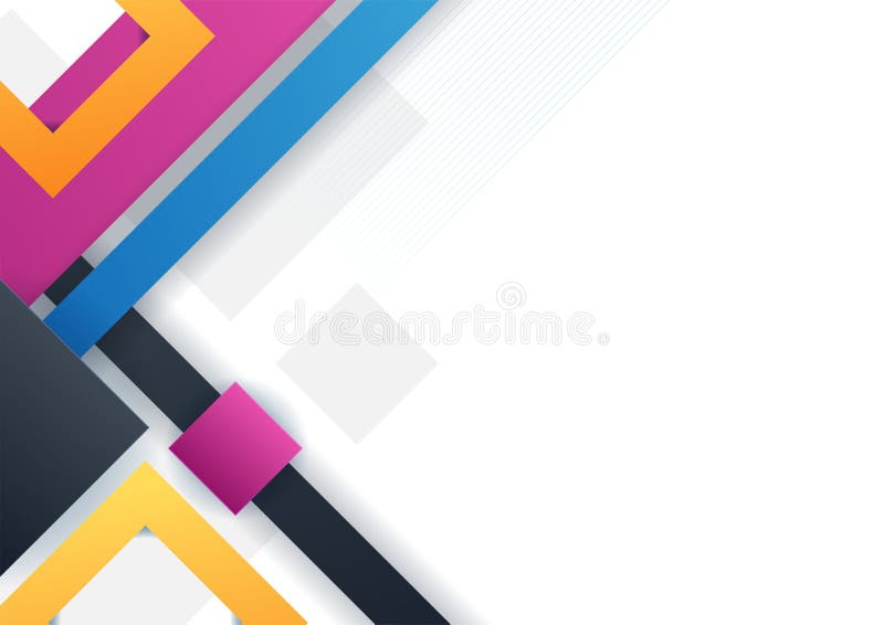 Modern Geometric Colorful Abstract Presentation Design Background Stock ...