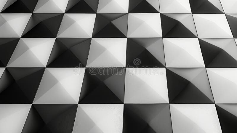 Modern Geometric Design Featuring Contrasting Black and White ...