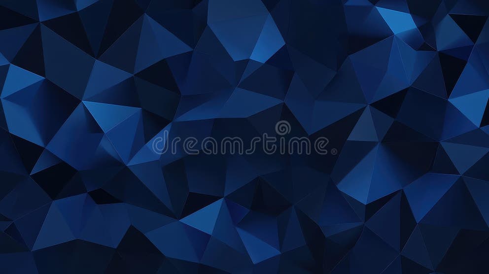 A Modern Geometric Design Featuring Dark Blue Ocean Gradients, Creating ...