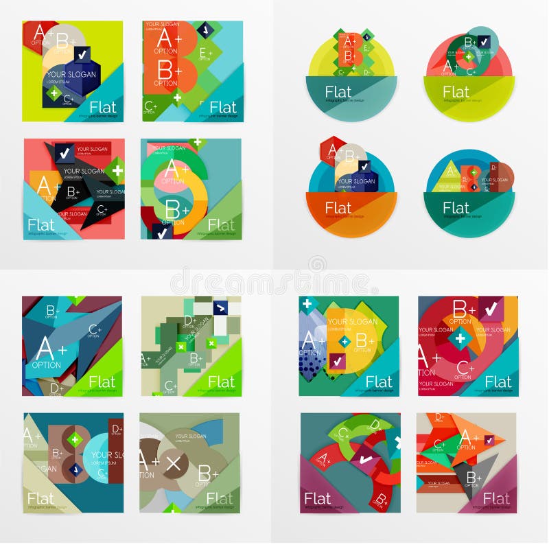 Modern Geometric Design Temlates, Universal Stock Vector - Illustration ...