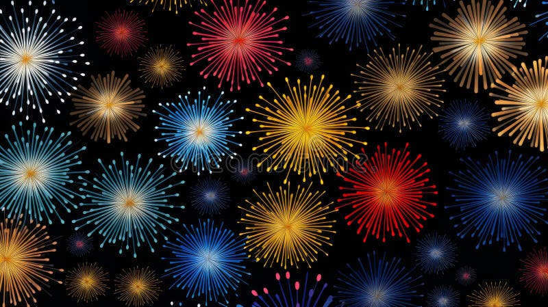 Modern Geometric Firework Designs with Bold Shapes and Abstract ...