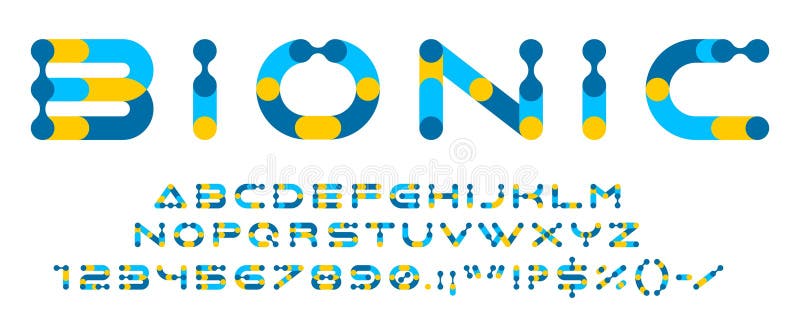 Modern Geometric Font, Abstract Typeface Letters Stock Illustration ...