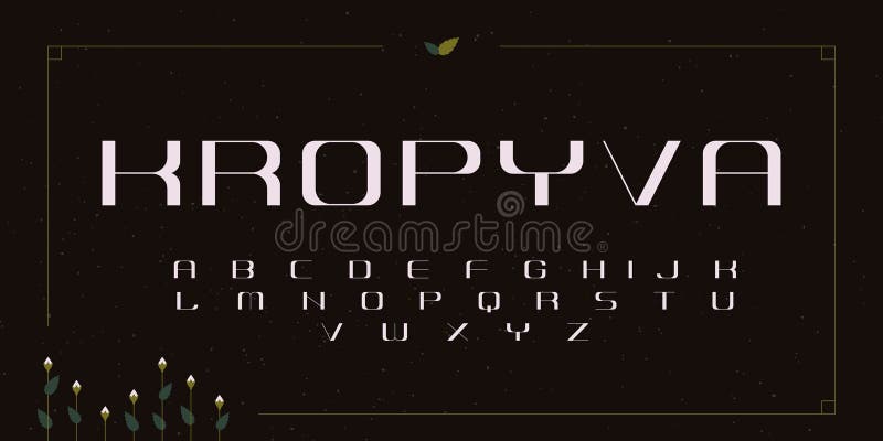 Modern Geometric Font. Creative Decorative Typography Abc Alphabet ...