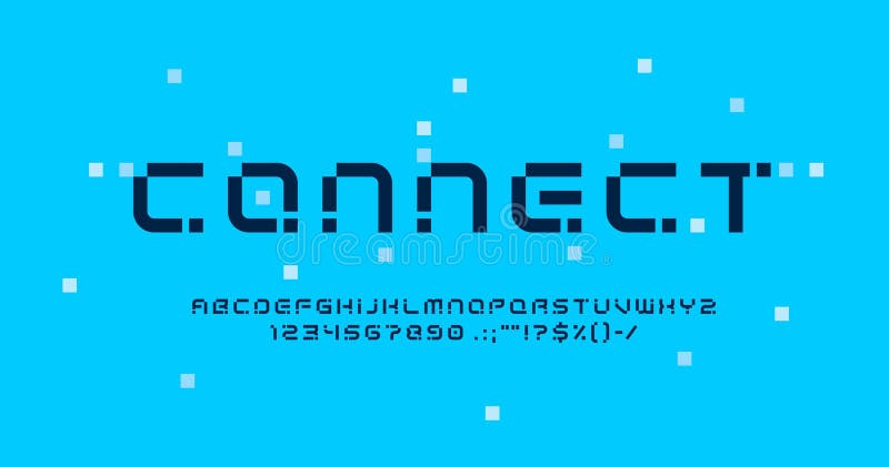 Modern Geometric Font, Type or Typeface, Alphabet Stock Vector ...