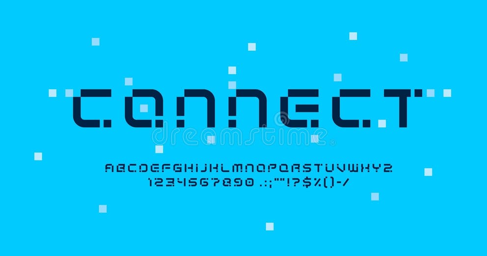 Modern Geometric Font, Type or Typeface, Alphabet Stock Vector ...