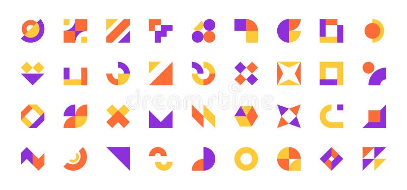 Basic Geometric Shapes. Ellipse, Rectangle and Triangle, Hexagon and ...