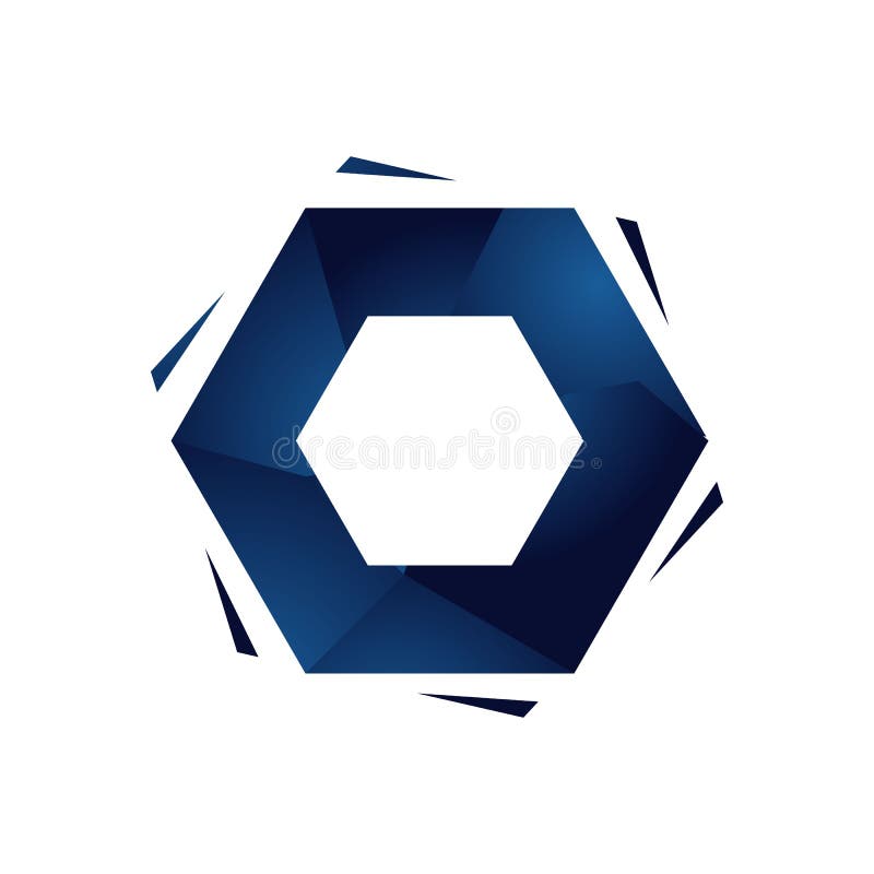 Modern Geometric Hexagonal Logo Design Icon Vector Element Stock Vector ...