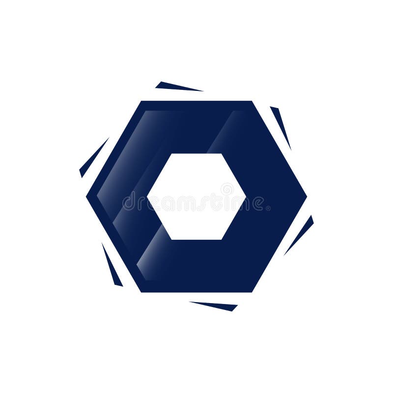 Modern Geometric Hexagonal Logo Design Icon Vector Element Stock Vector ...