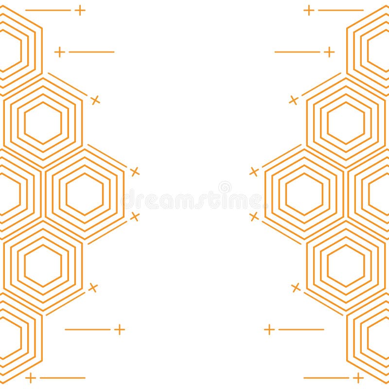 Modern Geometric Hexagonal Shape Design Stock Vector - Illustration of ...