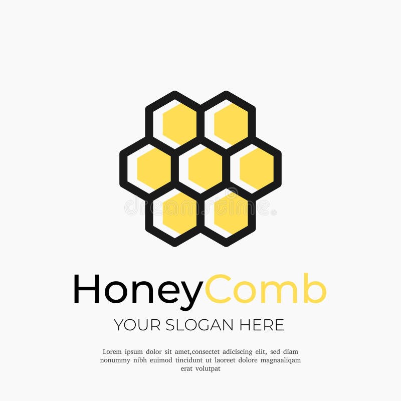 Modern Geometric Honeycomb Logo in Vector Format, Featuring Hexagonal ...