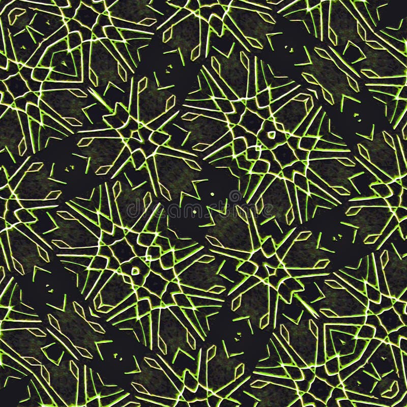 Modern Geometric Intricate Pattern Stock Illustration - Illustration of ...