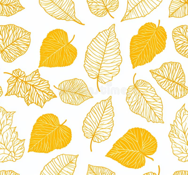 Modern Geometric Leaf Seamless Pattern with an Abstract Leaf Texture ...