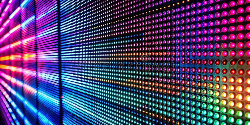 Modern Geometric LED Wall Display a Minimalist Accent for Contemporary ...