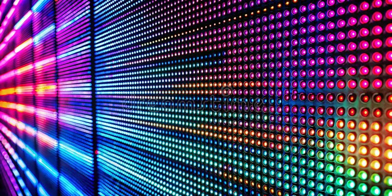Modern Geometric LED Wall Display a Minimalist Accent for Contemporary ...