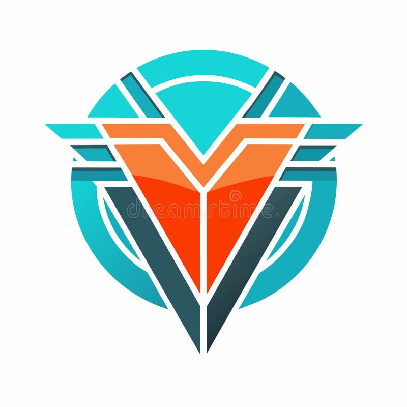 Modern, Geometric Logo Design Featuring a Hexagon with Blue and Orange ...