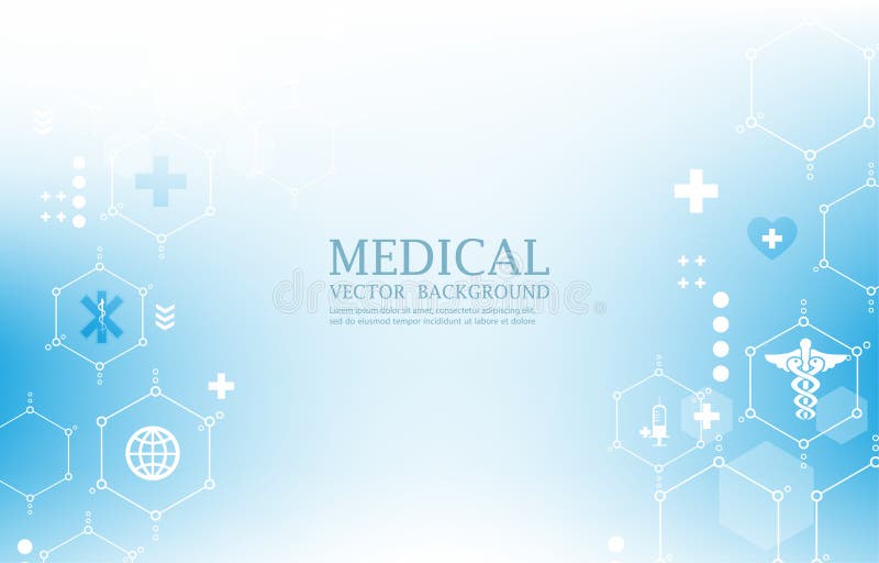 Modern Geometric Medical Vector Background Stock Illustration ...