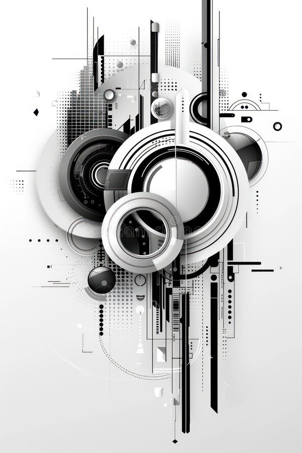 Modern Geometric Overlay Design in Elegant Low Contrast Featuring ...