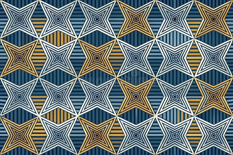 Geometric Pattern Background Vector Shifting Shapes Stock Illustration ...