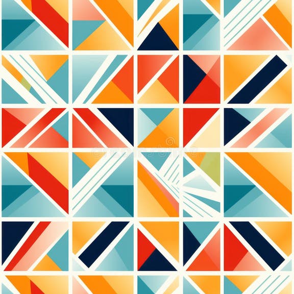 Modern Geometric Pattern: Bold Block Prints with Dynamic Angles Stock ...