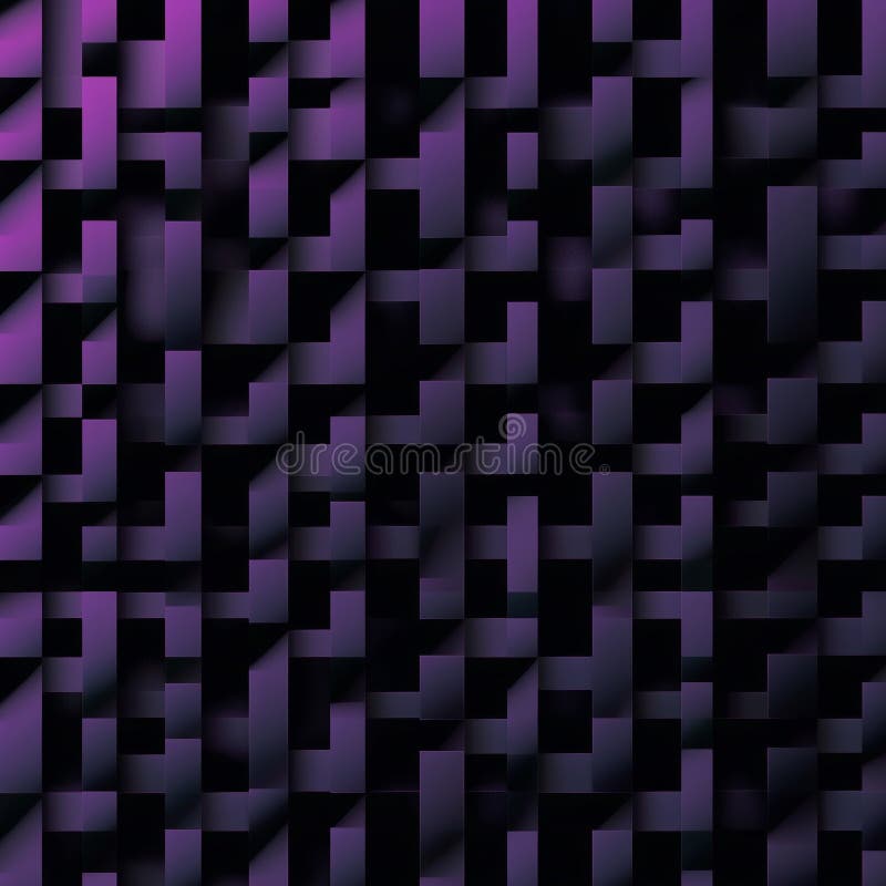 Geometric Purple and Black Pattern with Rectangles in Abstract Art ...