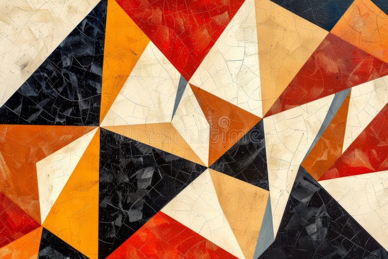 Modern Geometric Pattern, the Sharp Angles and Contrasting Colors ...