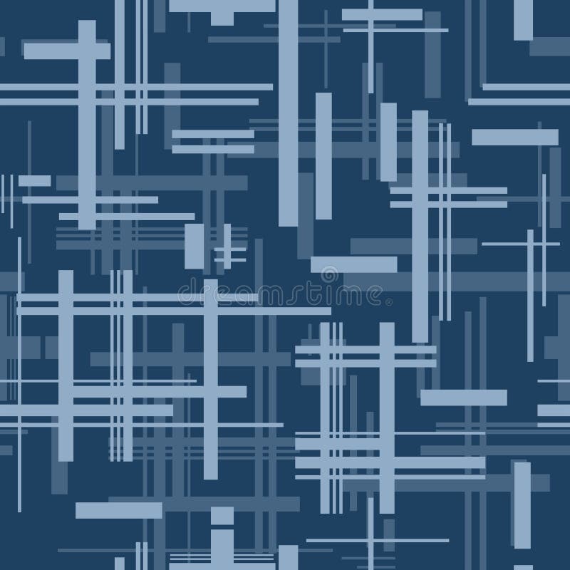 Modern Geometric Plaid Lines Seamless Pattern Stock Illustration ...