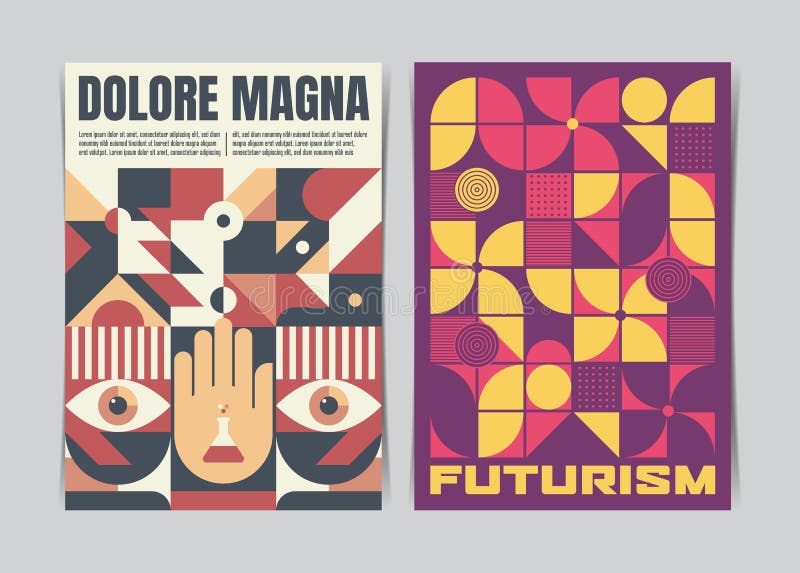 Modern Geometric Posters Template. Vector Illustration Stock Vector ...