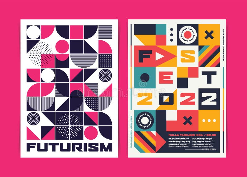 Modern Geometric Posters Template. Vector Illustration Stock Vector ...