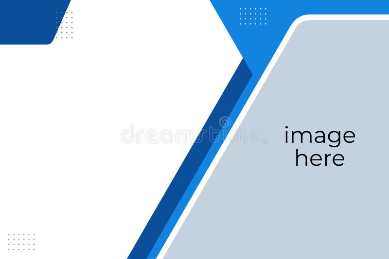 Modern Geometric Presentation Template in Blue and White Stock ...