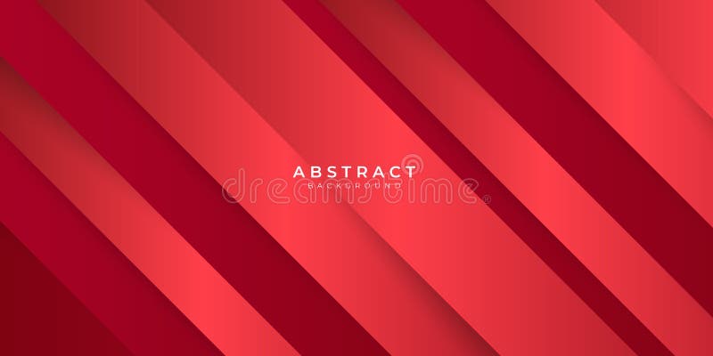 Modern Geometric Red Background. Technology Multi Shape Overlap ...