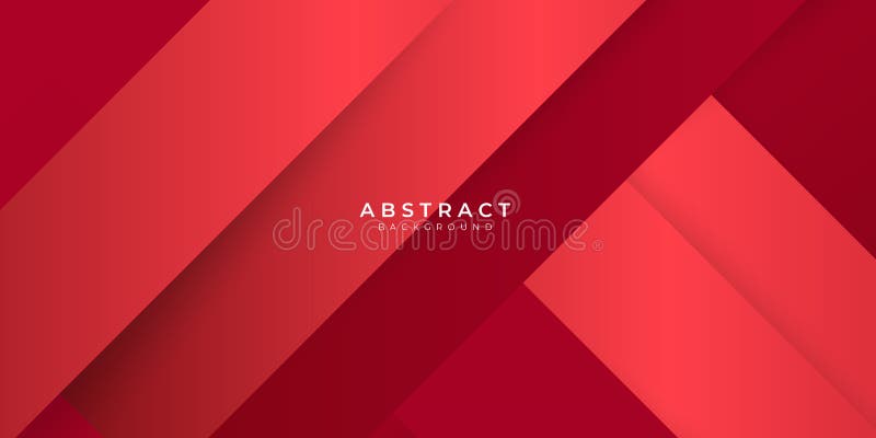 Modern Geometric Red Background. Technology Multi Shape Overlap ...