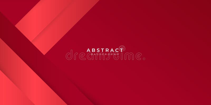 Modern Geometric Red Background. Technology Multi Shape Overlap ...