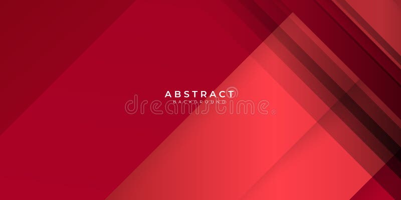 Modern Geometric Red Background. Technology Multi Shape Overlap ...