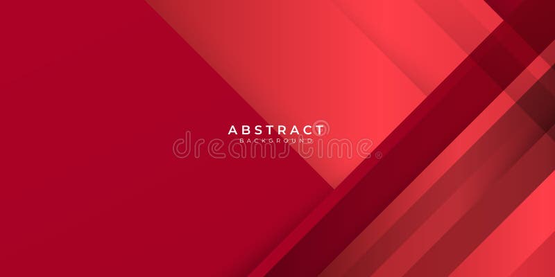 Modern Geometric Red Background. Technology Multi Shape Overlap ...