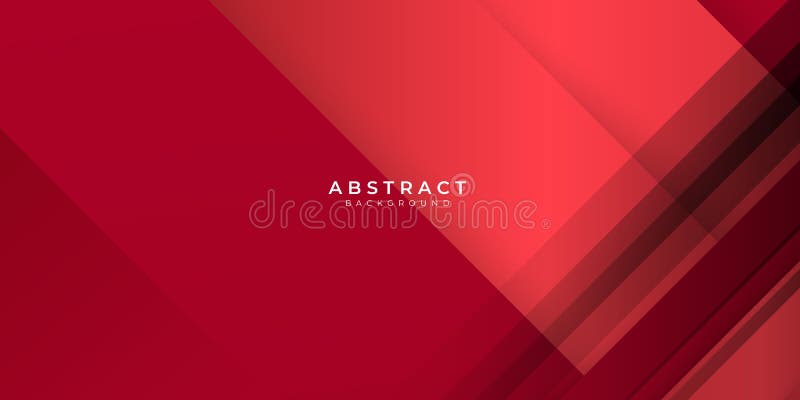 Modern Geometric Red Background. Technology Multi Shape Overlap ...