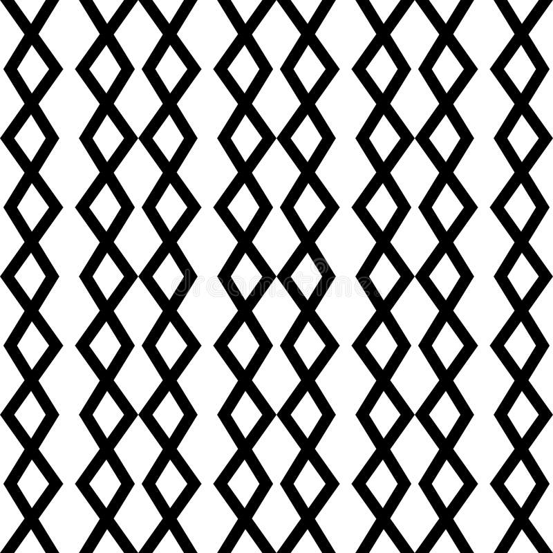 Modern Geometric Seamless Pattern with Zig Zag Lines, Chevron, Chains ...