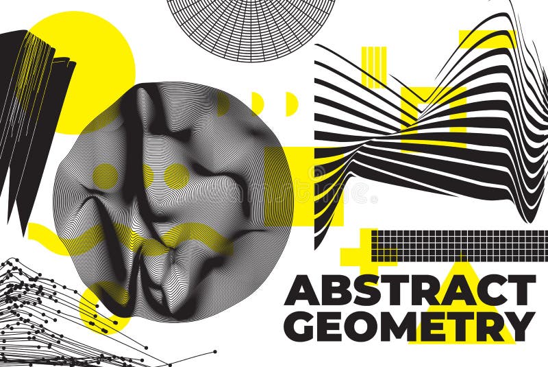 Modern Geometric Shapes Set Stock Vector - Illustration of background ...