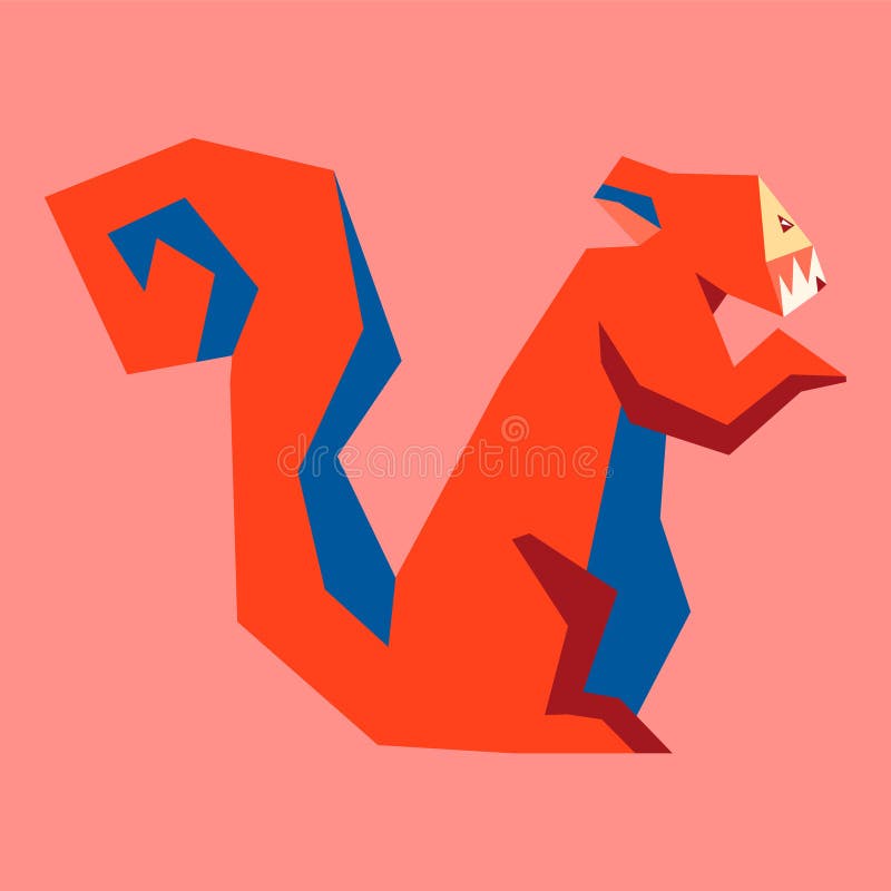 Squirrel Geometry Stock Illustrations – 118 Squirrel Geometry Stock ...