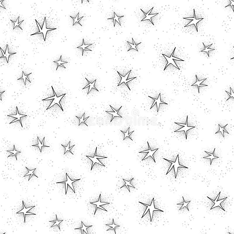 Modern Geometric Star Pattern. Vector Star Pattern Background Stock ...