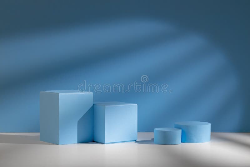 Modern Geometric Style of Showcase for Cosmetics Product Display with ...