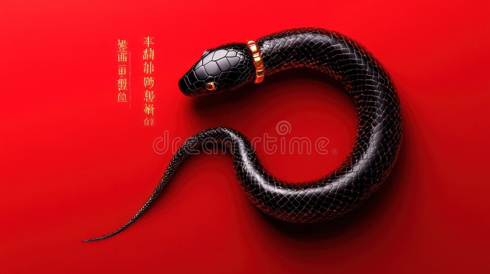 Modern Geometric Style Snake Banner Template for Chinese New Year ...