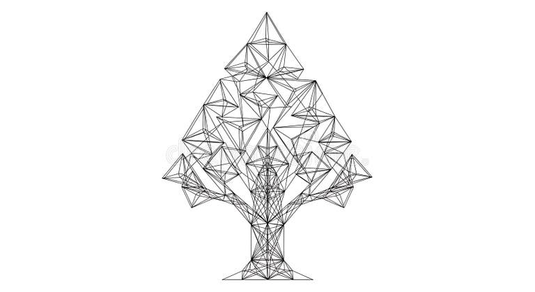 Modern Geometric Tree Structure Representing Growth, Data, and Abstract Concepts Stock ...