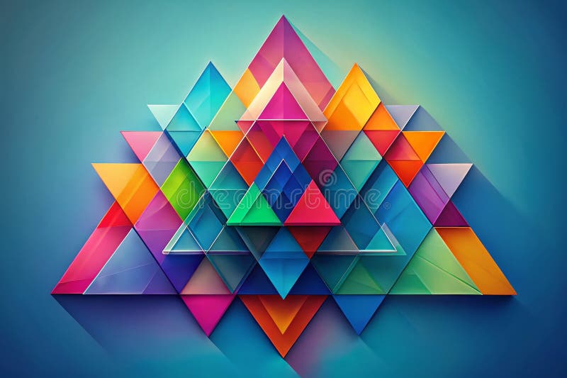 Modern Geometric Triangle Background a Minimalist Design Masterclass ...