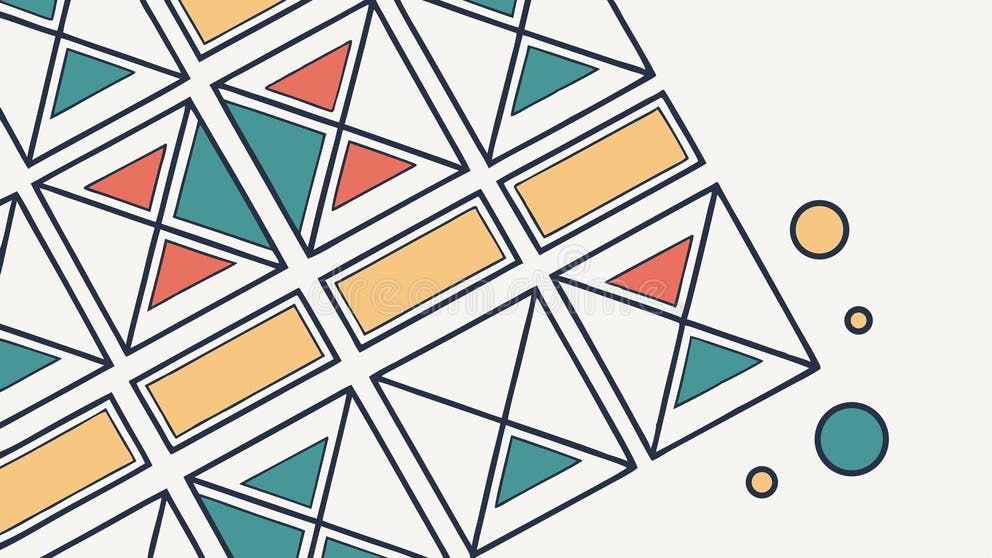 Modern Geometric Triangle Pattern, Abstract Digital Design, Dynamic ...