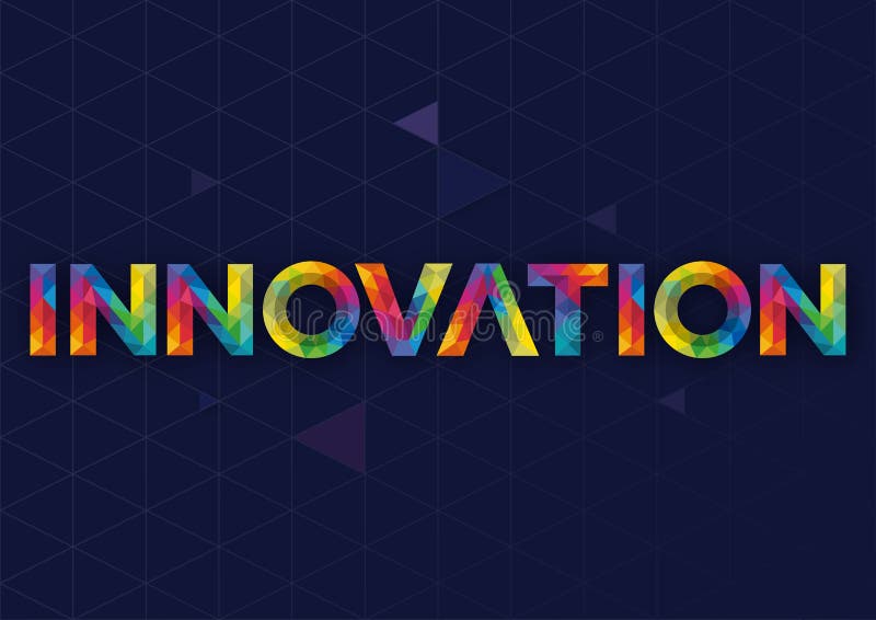 Modern Geometric Vector Design with Innovation Word Stock Vector ...