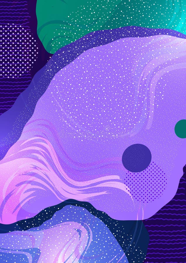 Modern Geometric Wave Pattern Background, Dynamic Fluid Shapes ...